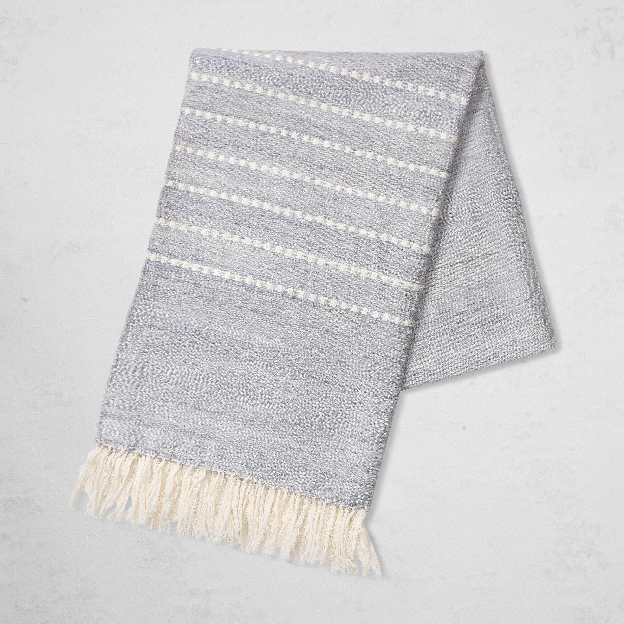 Bati Throw - Pearl – Bolé Road Textiles