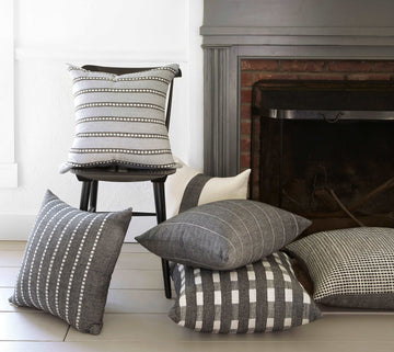 Kombolcha Pillow - Mist – Bolé Road Textiles