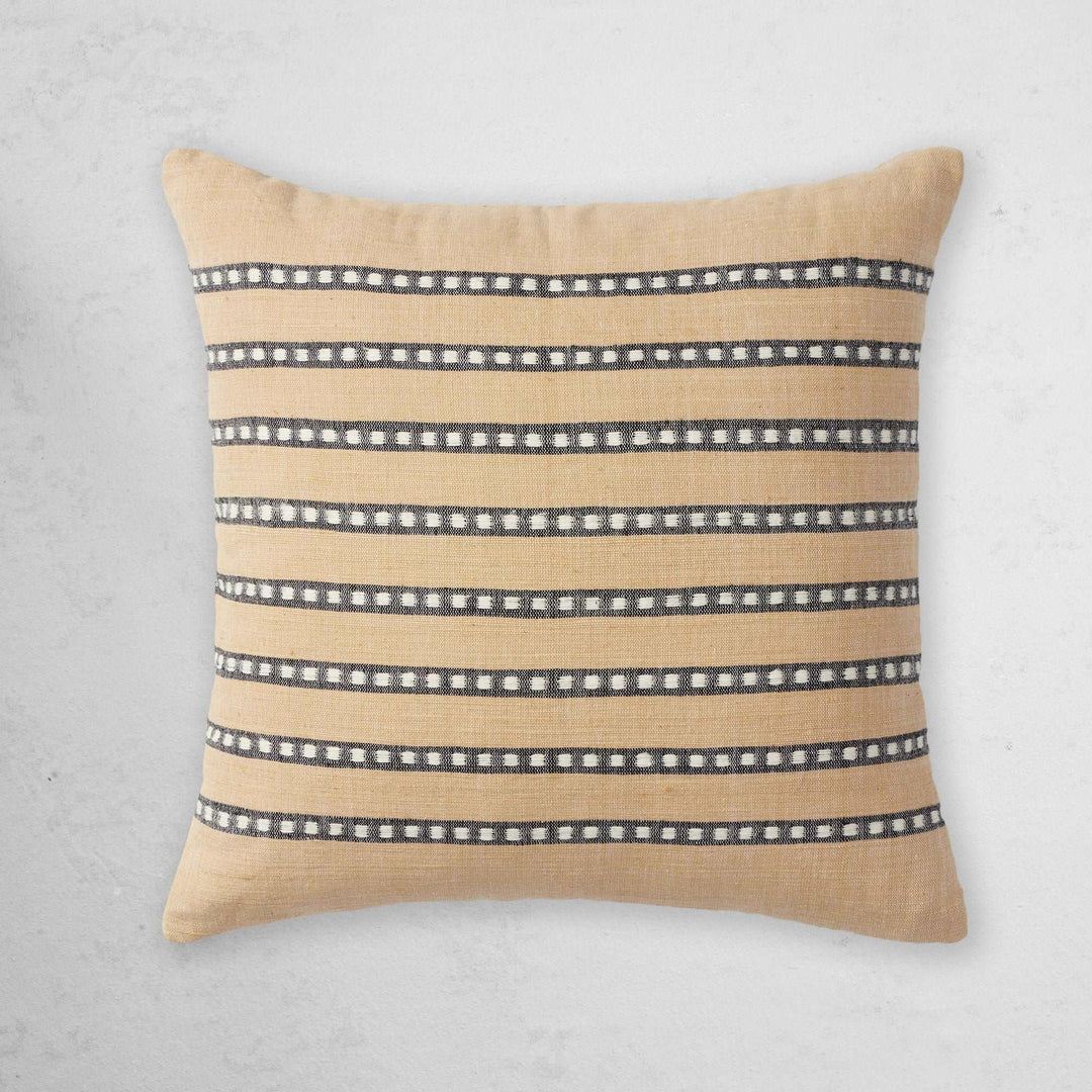Dessie Pillow in Beige Sand by Bolé Road Textiles