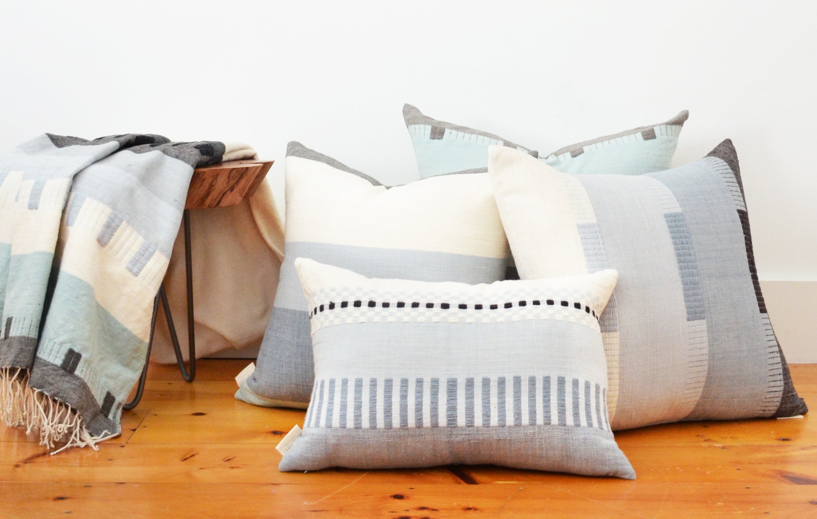 Gray Accent Pillow - Bolé Road Textiles