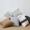 Black, White + Tan Throw Pillow - Kombolcha – Bolé Road Textiles